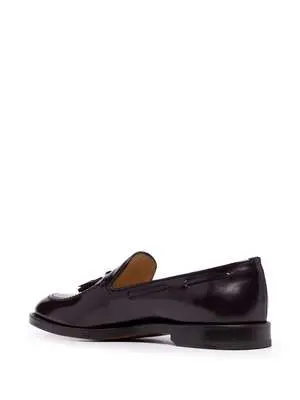 SCAROSSO William Leather Loafers - Purple