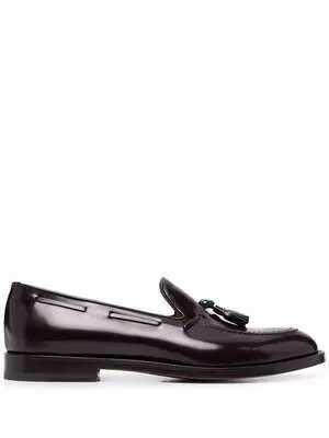 SCAROSSO William Leather Loafers - Purple