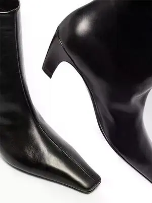 Khaite Arizona Leather Ankle Boots