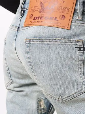 DIESEL® Faded Slim-fit Jeans - Blue