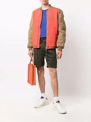 DIESEL® Logo-print Panelled Track Shorts