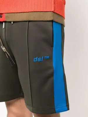 DIESEL® Logo-print Panelled Track Shorts