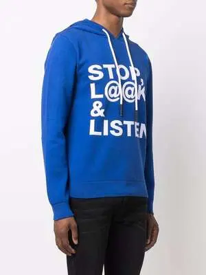 DIESEL® Slogan Print Pullover Hoodie