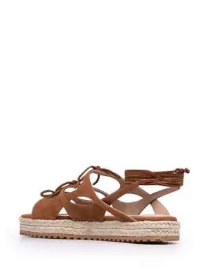 SCAROSSO X Paula Cademartori West Sandals - Brown
