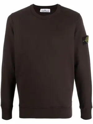 Stone Island Compass Ogo Badge Crew-neck Sweatshirt