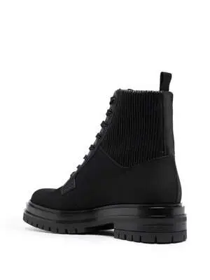 GIANVITO ROSSI Martis Lace-up Boots - Black