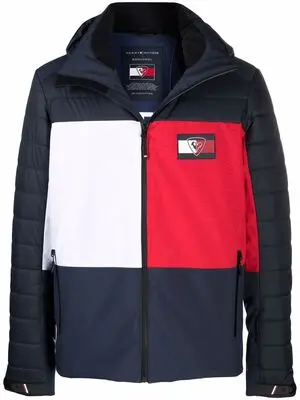 Rossignol Logo Colour-block Jacket - Blue