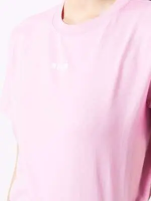 MSGM Logo-print T-shirt - Pink
