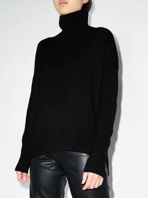 LISA YANG Heidi Roll-neck Jumper - Black