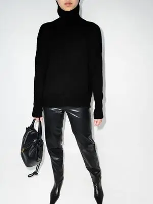 LISA YANG Heidi Roll-neck Jumper - Black