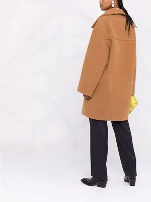 Acne Studios Funnel-neck Double-breasted Coat