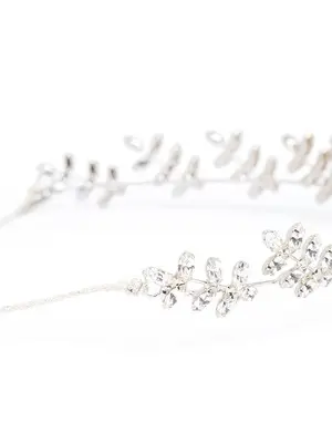 JENNIFER BEHR Zonya Crystal Embellished Tiara - Silver