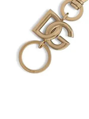 Dolce & Gabbana Logo-plaque Keyring - Gold