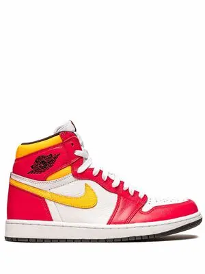 JORDAN Air 1 High Og Light Fusion Sneakers - Red