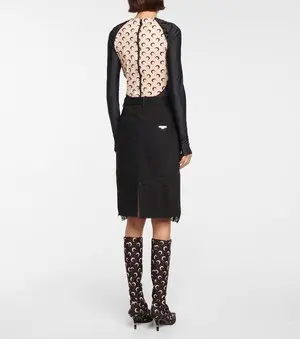 MARINE SERRE Moon Salutation Regenerated Midi Skirt