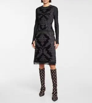 MARINE SERRE Moon Salutation Regenerated Midi Skirt