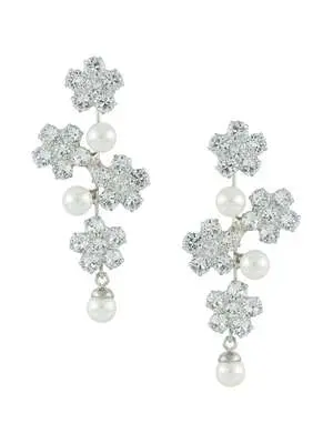 JENNIFER BEHR Aria Crystal And Pearl Earrings