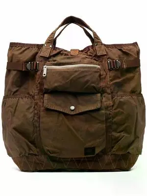 PORTER-YOSHIDA & CO Cargo-pocket Backpack - Brown