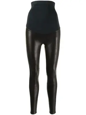 Spanx High-waisted Faux-leather Leggings