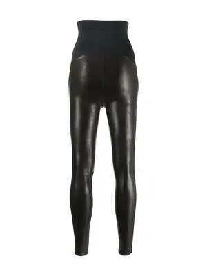 Spanx High-waisted Faux-leather Leggings