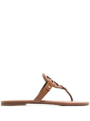 Tory Burch Miller Leather Sandals - Brown