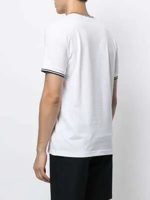 Fred Perry Logo-embroidered T-shirt - White