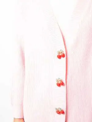 Olivia Rubin Frankie Cherry-embellihed Cardigan