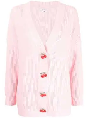 Olivia Rubin Frankie Cherry-embellihed Cardigan