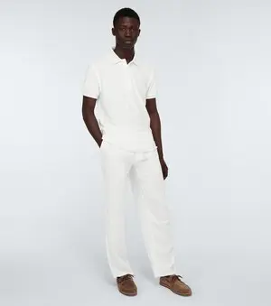 Vilebrequin Linen Drawstring Trousers - White