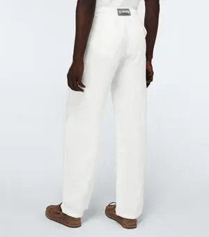 Vilebrequin Linen Drawstring Trousers - White