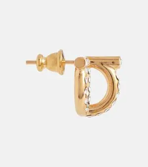 FERRAGAMO Gancini Crystal-embellished Earrings