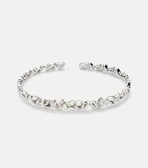 SUZANNE KALAN Fireworks 18kt White Diamond Cuff Bracelet - Gold