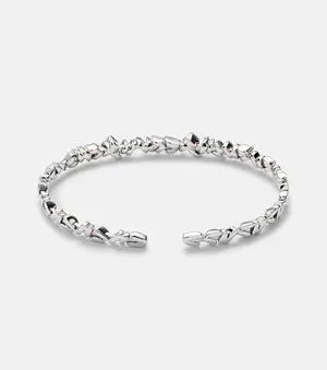 SUZANNE KALAN Fireworks 18kt White Diamond Cuff Bracelet