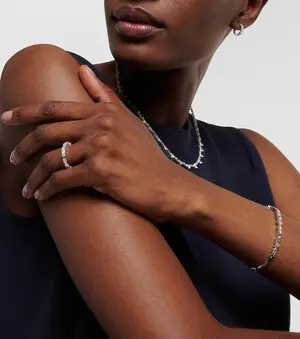 SUZANNE KALAN 18kt White Ring With Diamonds - Gold