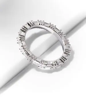 SUZANNE KALAN 18kt White Ring With Diamonds - Gold