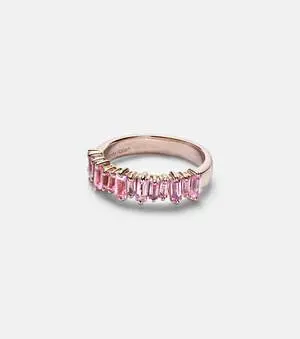 SUZANNE KALAN 18kt Rose Gold Ring With Sapphires - Pink