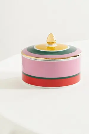 La DoubleJ Gold-plated Porcelain Jar