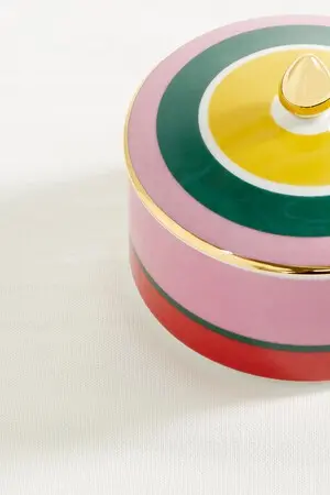 La DoubleJ Gold-plated Porcelain Jar