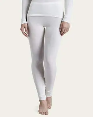 Hanro Wool & Silk Blend Leggings - Ivory