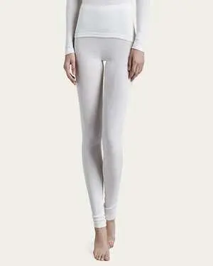 Hanro Wool & Silk Blend Leggings - Ivory