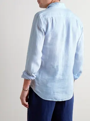 Vilebrequin Caroubis Linen Shirt - Blue