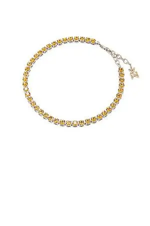 Amina Muaddi AMINA MUADDI Tennis Anklet Topaz