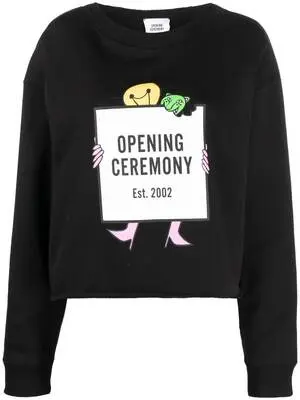 Opening Ceremony Light Bulb Box Logo Hoodie - Black