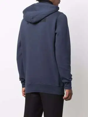 1017 Alyx 9sm Reverse Logo-print Rib-trimmed Hoodie - Blue