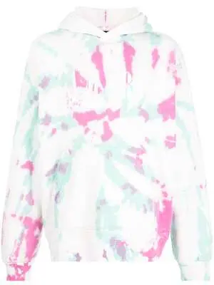 Amiri Logo-print Tie-dye Hoodie