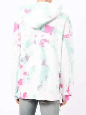 Amiri Logo-print Tie-dye Hoodie