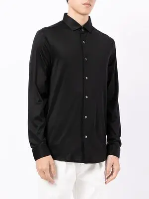 Emporio Armani Lyocell-blend Button-up Shirt