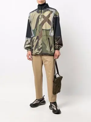 Sacai X Kaws Camouflage-print Windbreaker