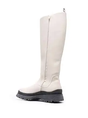 Staud Side Zip Leather Boots