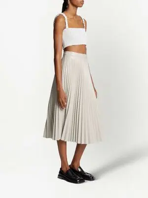 Proenza Schouler White Label Faux-leather Pleated Skirt